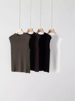China Casual 100% Wool Women’s Sleeveless Tops for sale