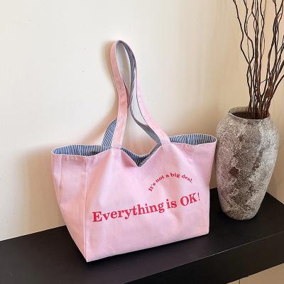 China Casual canvas commuter tote bag for sale