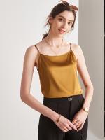China Casual silk satin spaghetti strap camisole top for sale