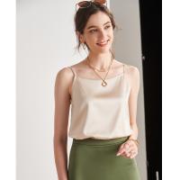 China Casual silk satin spaghetti strap camisole top for sale