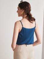 China Casual silk satin spaghetti strap camisole top for sale