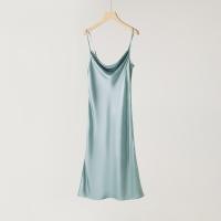 China Cowl Neck new mulberry silk Satin Slip Cami Midi Dress for sale