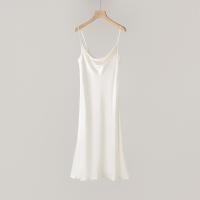 China Cowl Neck new mulberry silk Satin Slip Cami Midi Dress for sale