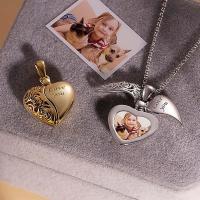 China Custom Photo Heart Locket Necklace for sale