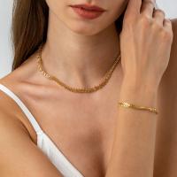 China Fashionable 18K Gold inlaid tennis chain zircon necklace for sale