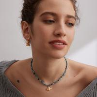 China Gold Natural Pearl Encased Pendant Necklace with Aquamarine and Lapis for sale