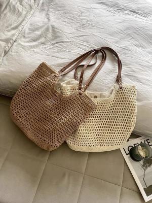 China Handwoven Cotton Crochet Summer Tote Bag for sale
