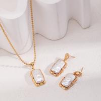 China High end Long Baroque Pearl Necklace and Earring Set with 925 Sterling Silver for sale
