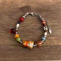 China High-End Niche Vintage Natural Stone Beaded Stacking Bracelet for sale