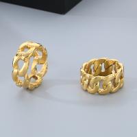 China Hip-Hop Titanium Stainless Steel Hollow Chain Twisted Ring Cuban Double Men’s Ring Jewelry-DGRM-KR107880-KJX for sale