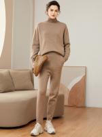 China Luxurious French Temperament Cashmere High Neck Pullover Cardigan for Winter Elegance for sale