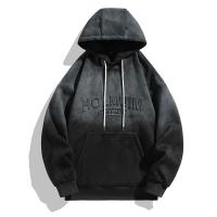 China Men’s Heavyweight Polyester Plush Hoodie Fashionable Loose Design Autumn Winter Puloever Style Hooded GZHK-3550 for sale