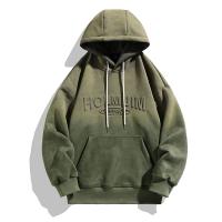 China Men’s Heavyweight Polyester Plush Hoodie Fashionable Loose Design Autumn Winter Puloever Style Hooded GZHK-3550 for sale