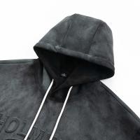 China Men’s Heavyweight Polyester Plush Hoodie Fashionable Loose Design Autumn Winter Puloever Style Hooded GZHK-3550 for sale