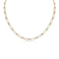 China Moissanite Stone Link Chain for sale