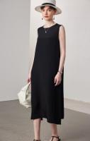 China Mulberry Silk Women’s Sleeveless Loose 100% Silk Long Skirt for sale