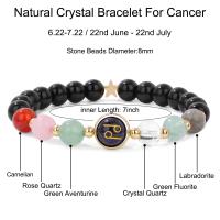 China Natural Mixed Gemstone Round Beads Zodiac Bracelet for sale