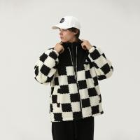 China OEM new checkerboard design warm jacket for sale