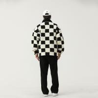 China OEM new checkerboard design warm jacket for sale