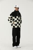 China OEM new checkerboard design warm jacket for sale