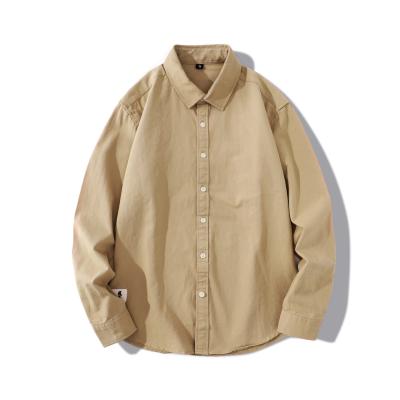 China OEM ODM Service Custom Logo Casual Cotton Men Long Sleeve Shirt GZHK-3088 for sale
