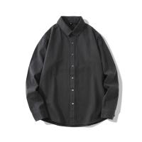 China OEM ODM Service Custom Logo Casual Cotton Men Long Sleeve Shirt GZHK-3088 for sale