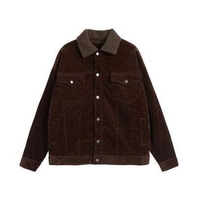 China Oversized Corduroy Collar Neck Fleece Blouson jacket for sale