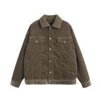 China Oversized Corduroy Collar Neck Fleece Blouson jacket for sale