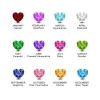 China Personalised Circle Pendant with Engraved Birthstone Charm for sale