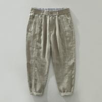 China Premium 100% Linen Straight-Leg Pants – Lightweight & Breathable for Summer for sale