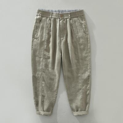 China Premium 100% Linen Straight-Leg Pants – Lightweight & Breathable for Summer for sale