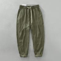 China Premium 100% Linen Straight-Leg Pants – Lightweight & Breathable for Summer for sale