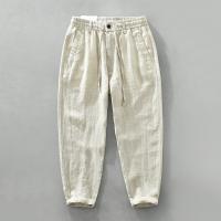 China Premium 100% Linen Straight-Leg Pants – Lightweight & Breathable for Summer for sale