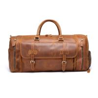 China Premium Full-Grain Leather Travel Duffle Bag – Vintage Style, Spacious & Durable for sale