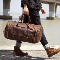 China Premium Full-Grain Leather Travel Duffle Bag – Vintage Style, Spacious & Durable for sale