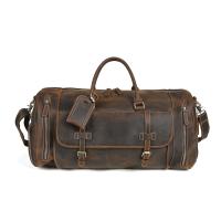 China Premium Full-Grain Leather Travel Duffle Bag – Vintage Style, Spacious & Durable for sale