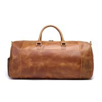 China Premium Full-Grain Leather Travel Duffle Bag – Vintage Style, Spacious & Durable for sale