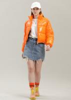 China Premium quality European zipper women’s short jacket for sale