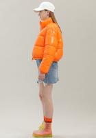 China Premium quality European zipper women’s short jacket for sale