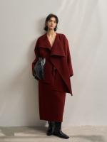 China Premium quality New Commuting Design 100% Wool Cape-Style Multi-Way Jacket for sale