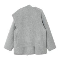 China Premium quality New Commuting Design 100% Wool Cape-Style Multi-Way Jacket for sale