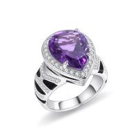 China Premium Sapphire Crystal Ring for sale