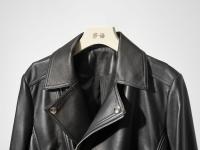 China Premium Sheepskin Leather Jacket with Zipper & Lapel Collar for sale
