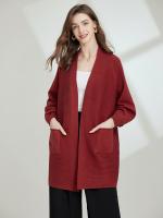 China Premium Viscose Women’s Mid-Length Shawl Sweater for sale