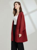 China Premium Viscose Women’s Mid-Length Shawl Sweater for sale