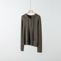 China Premium Wool Hooded Long Sleeves Sweater for sale