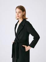 China pure cashmere long belted coat for sale