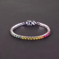 China S925 Sterling Silver Sapphire Tennis Bracelet for sale