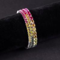 China S925 Sterling Silver Sapphire Tennis Bracelet for sale