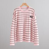 China Striped Pure Wool Loose Sweater For women for sale